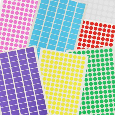 Vellum labels sheet 12 mm x 25 mm white Box 125x125/6400 labels